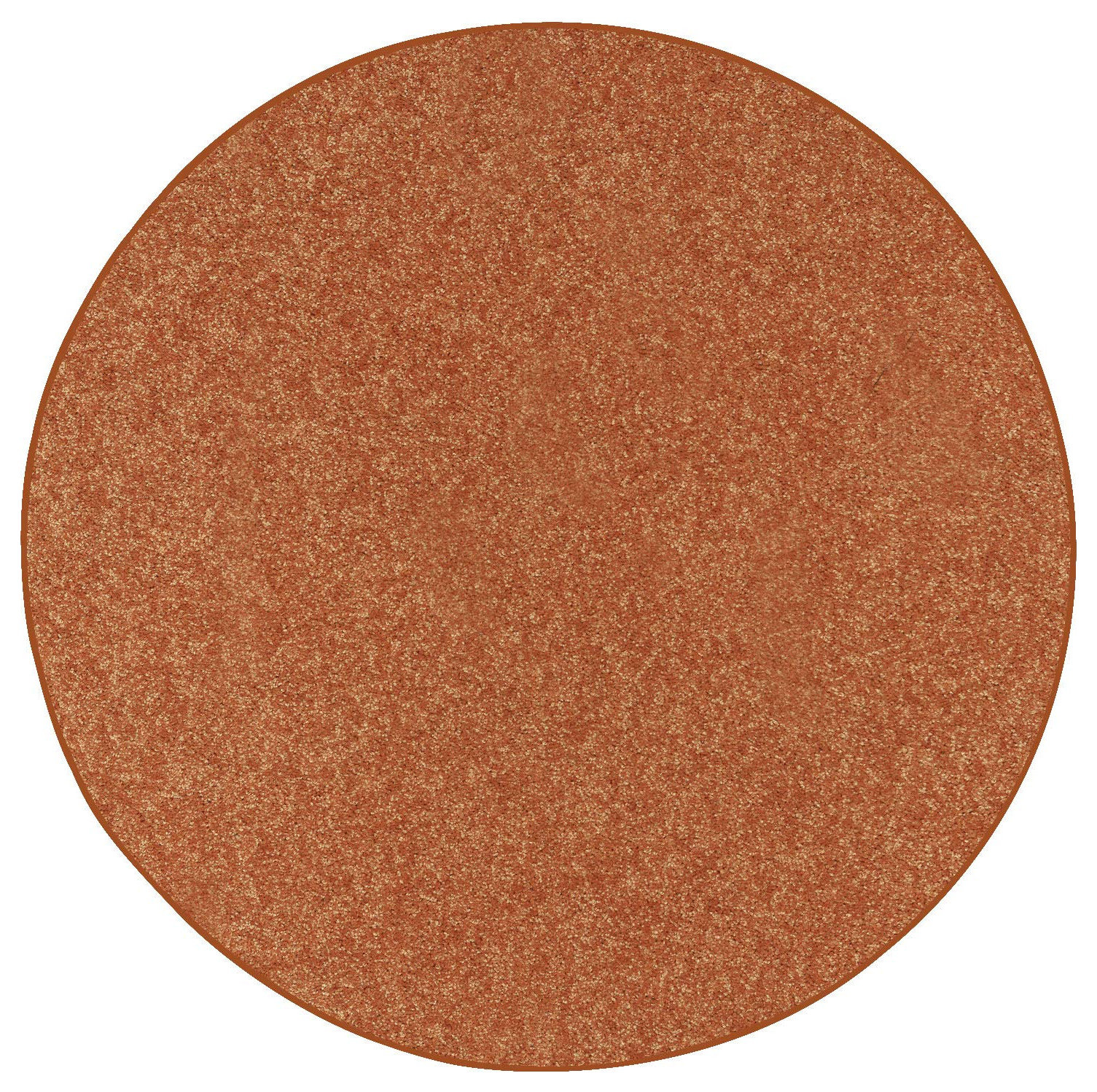 American Bright Solid Color Area Rugs, Rust, 5' Round - Contemporary ...