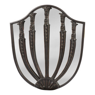 Dovecliff Roman Shield Mirror - Traditional - Wall Mirrors - by Uber ...