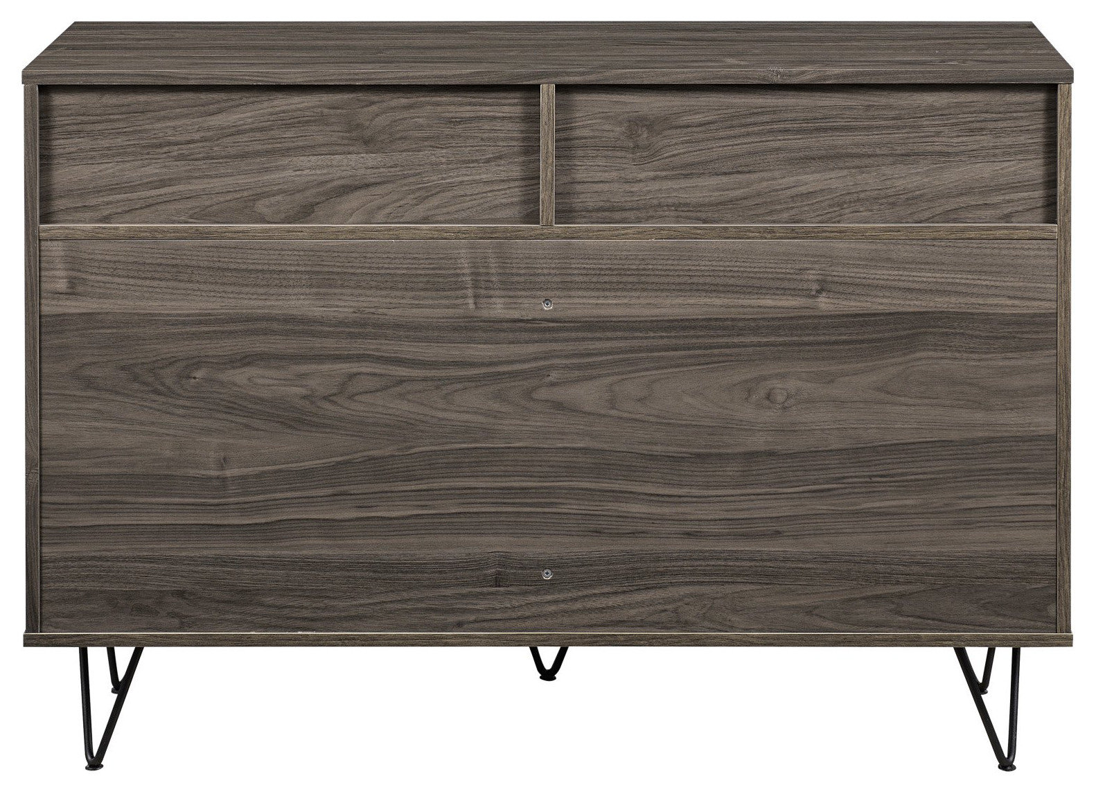 Mid Century Modern Console Table, Spacious Compartments & 2 Drawers ...