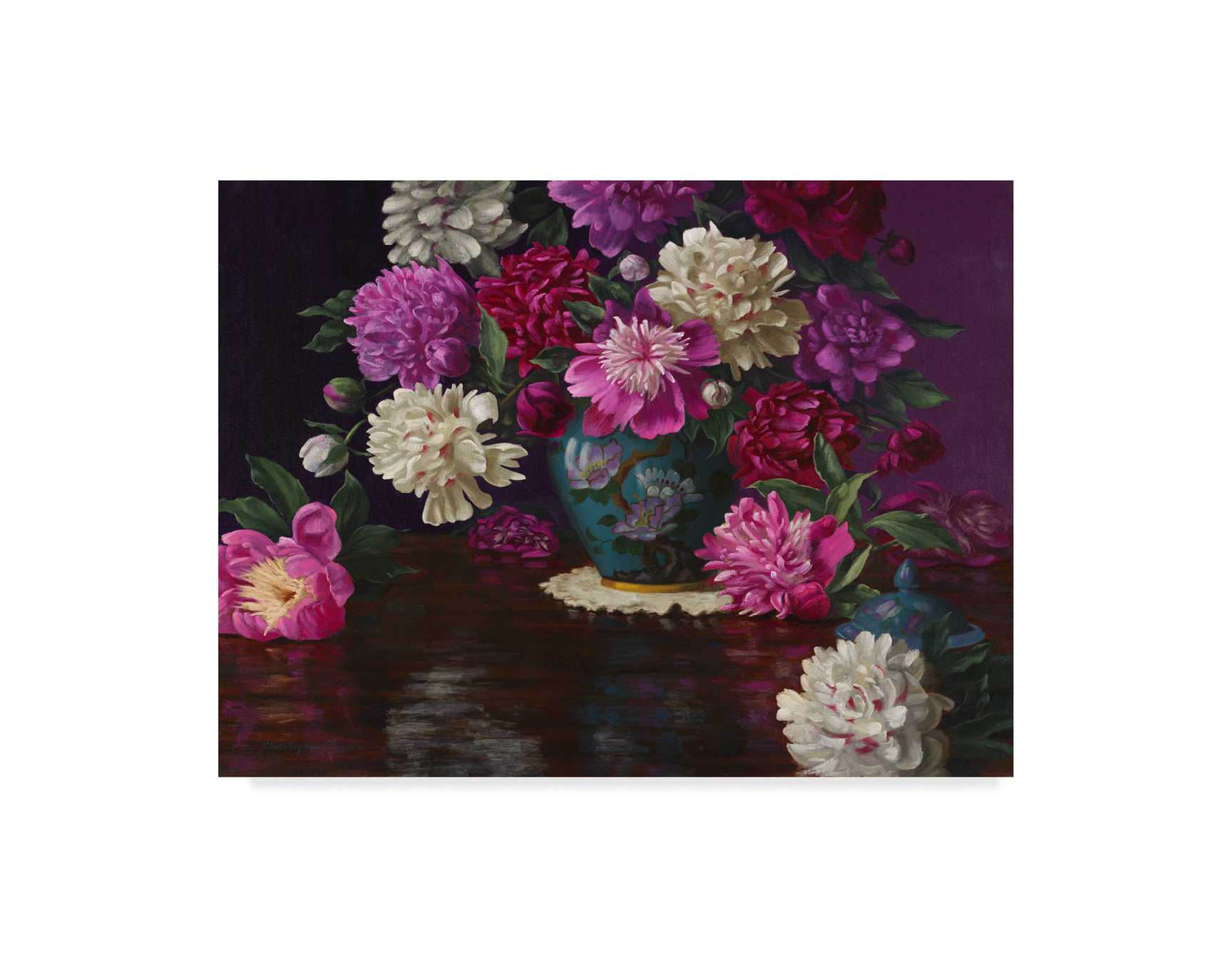 Christopher Pierce 'Imperial Peonies' Canvas Art, 24"x18", 24"x18 ...