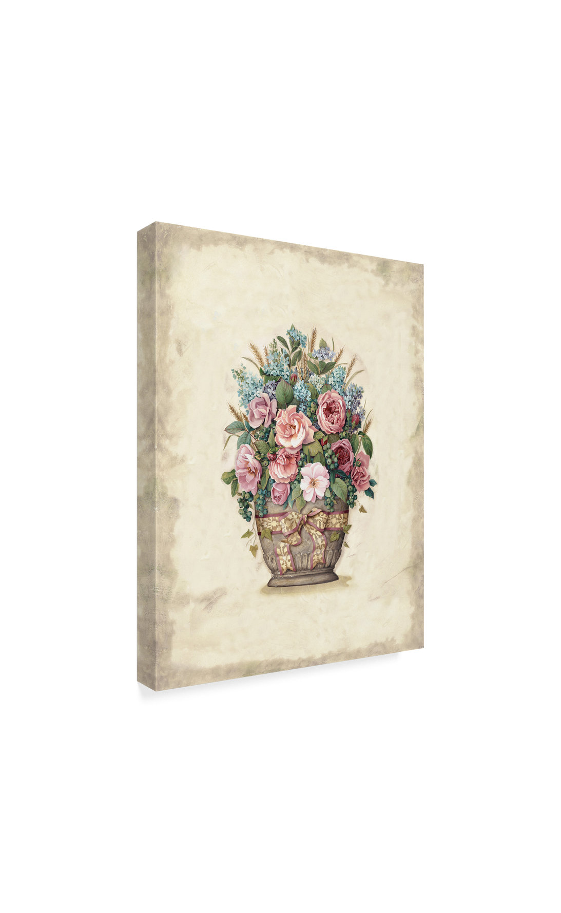 "Pot of Roses 1" by Lisa Audit, Canvas Art, 24"x18" - Farmhouse ...