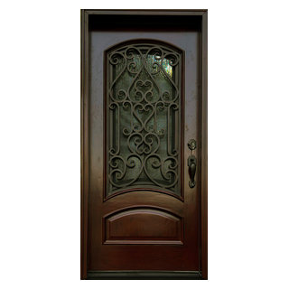 Forever Doors, Exterior Front Entry Composite Door AR07C, 36"x80", Left ...