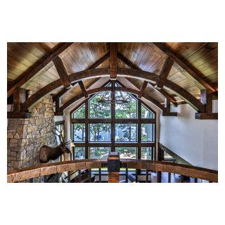 Legacy Home - Decorative Timber Trusses from Balcony - Traditional ...