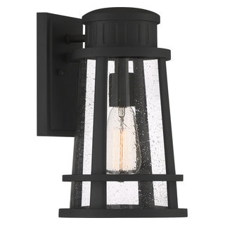 Dunham 1-Light Outdoor Lantern, Earth Black - Transitional - Outdoor ...