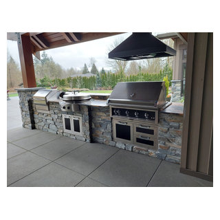 Outdoor Kitchen Extension Retrofit - Craftsman - Patio - Seattle - by ...