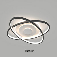 Round LED Ceiling Light For Living Room, Dining Room, Study, L21.7xw21 ...