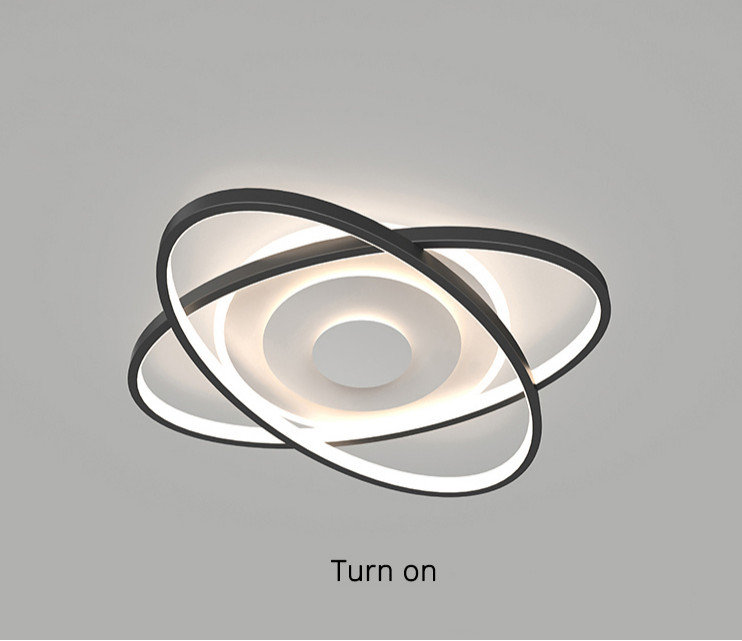Round LED Ceiling Light For Living Room, Dining Room, Study, L21.7xw21 ...