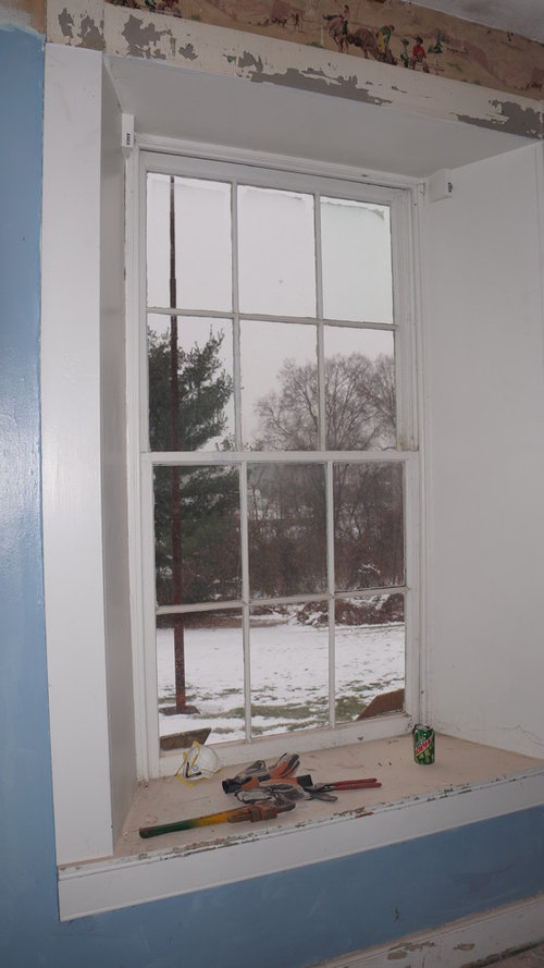 Window trim in 1700's Georgian Colonial in PA?
