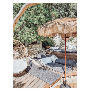 Mediterranean pool terrace with boho-vibes - Mediterranean - Other - by ...
