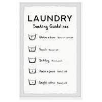 "Sorting Laundry" Framed Painting Print, 12x18 - Contemporary - Novelty ...
