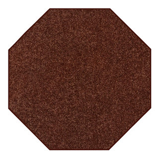 Home Queen Solid Color Octagon Shape Area Rugs, 6' Octagon ...