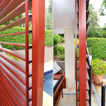 Louvered Privacy Screen - Photos & Ideas | Houzz
