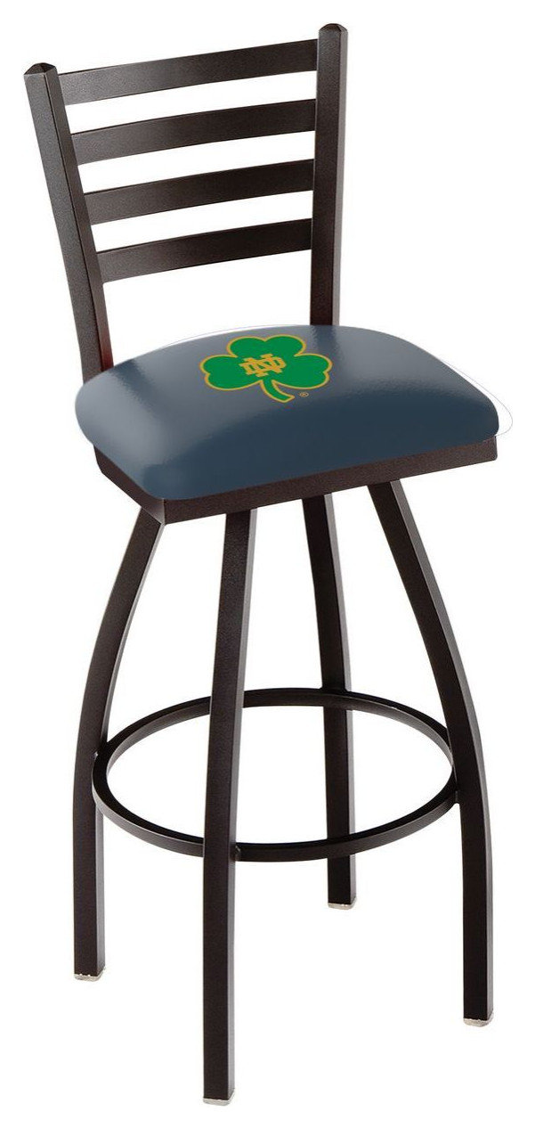 Holland L014 Notre Dame Shamrock 25" Swivel Counter Stool - Black ...