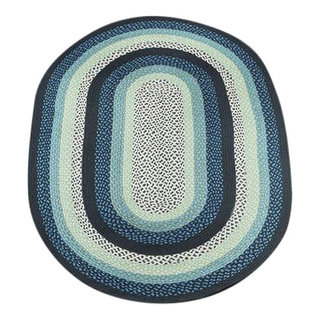 Blueberry, Cream Braided Rug, 4'x6' Oval - Area Rugs - by Uber Bazaar ...