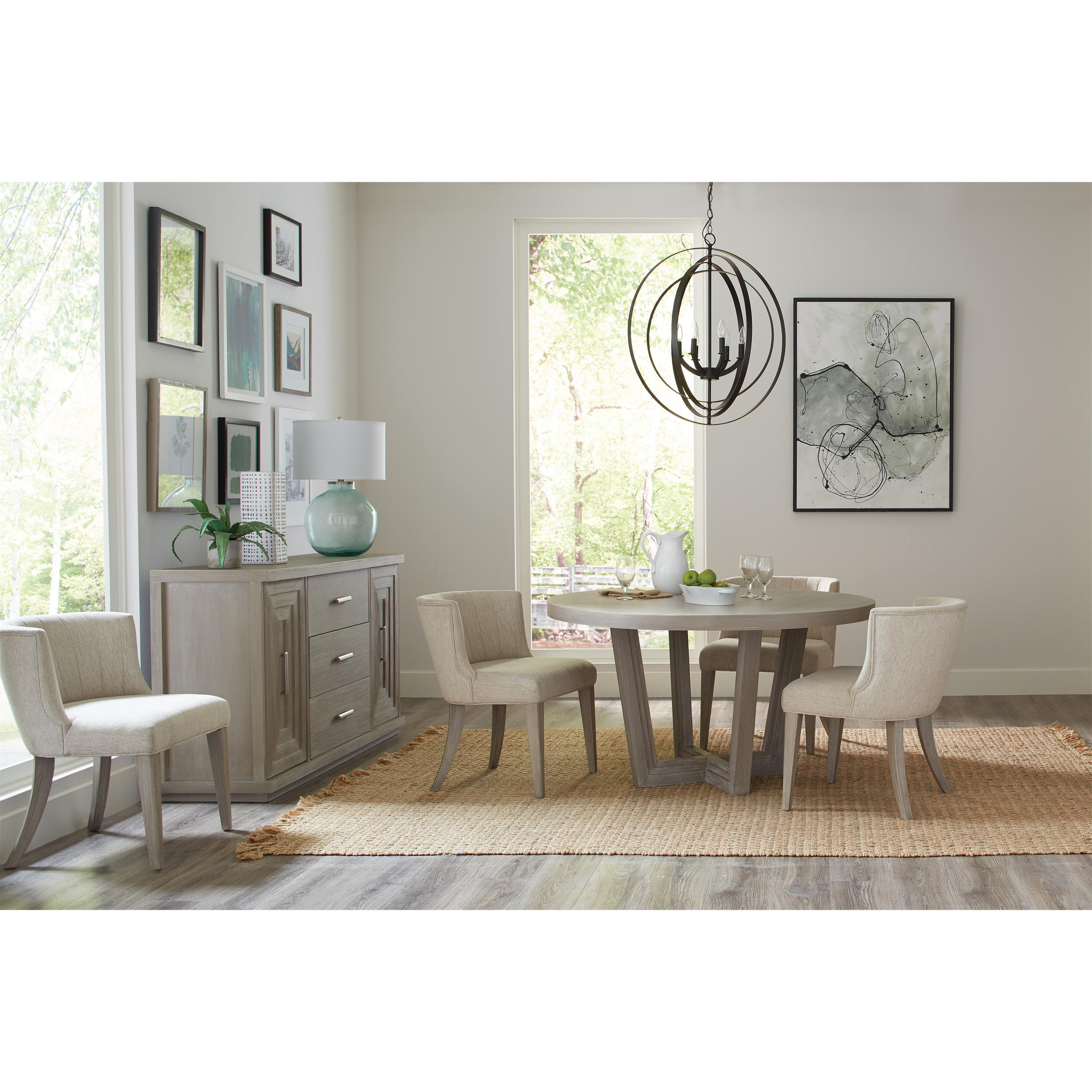 Riverside Furniture Cascade Upholstered Curved Back Side Chair, Set of ...