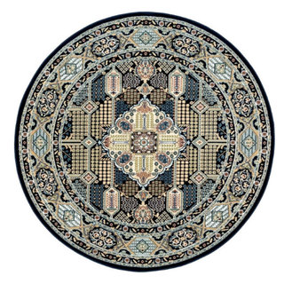 Traditional Kelayeh Area Rug, Round 5' - Mediterranean - Area Rugs - by ...