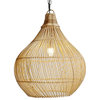 Rattan Drop Pendant Lantern - Tropical - Pendant Lighting - by Design ...