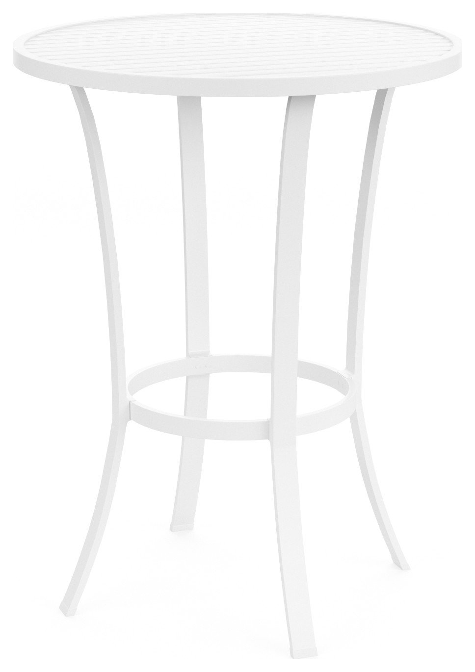Bristol Aluminum Made Round Outdoor Pub Table - Transitional - Outdoor ...