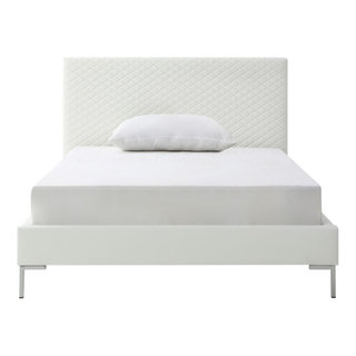 Liz Bed Full, White - Contemporary - Platform Beds - by First of a Kind ...