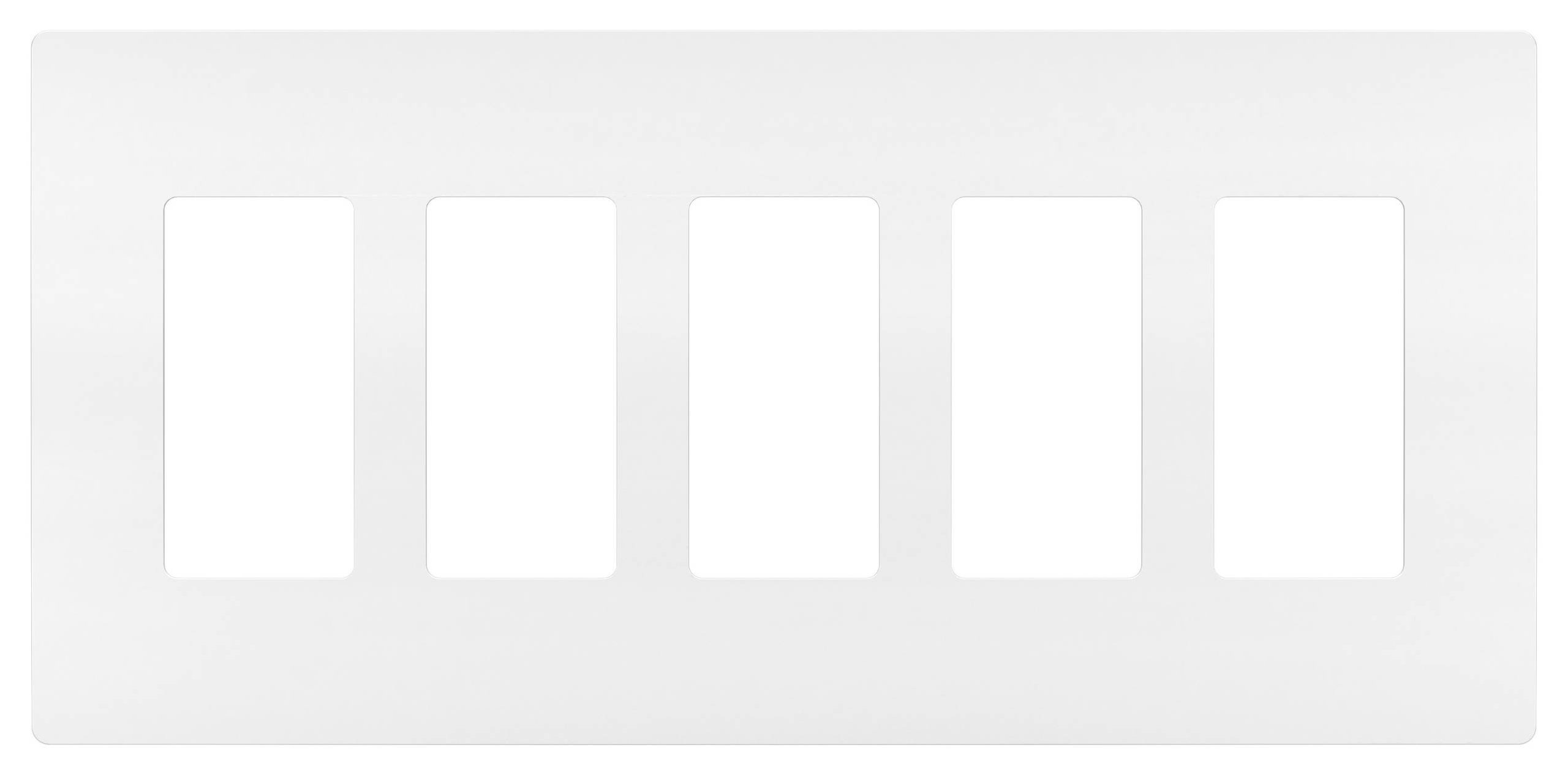 Legrand Radiant Screwless Wall Plate Plastic Sub Plate 5G, White ...