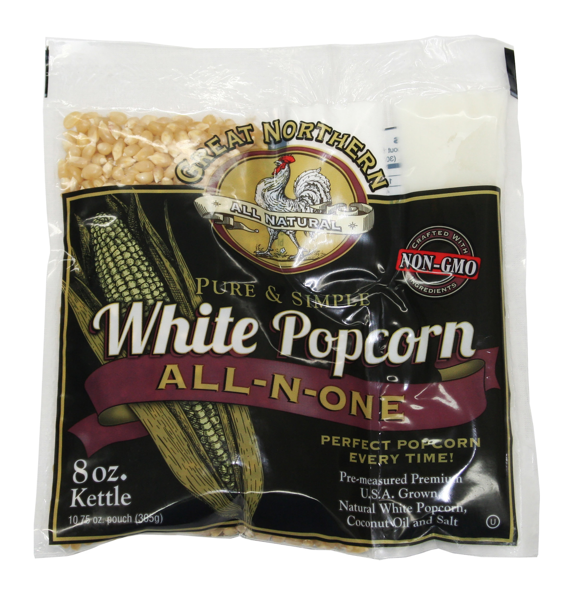 8oz Popcorn Packs, 100 Popcorn Bags 40 Pre-Measured, All-in-One ...