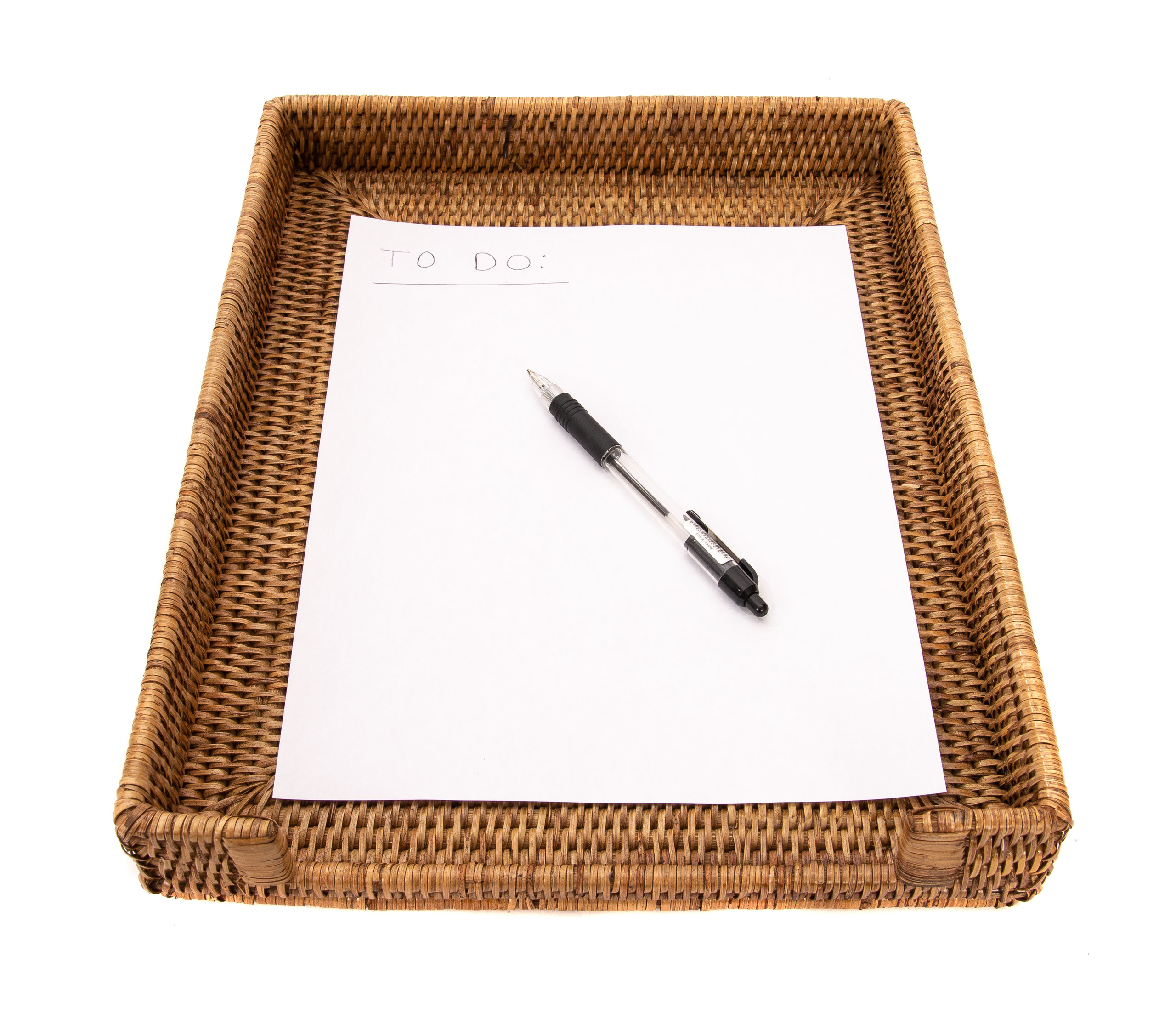 Artifacts Rattan™ Office Paper Tray - Tropical - Desk Accessories - by ...