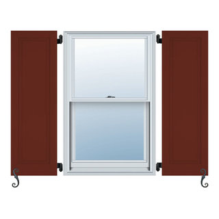 12"W Classic Single Panel, Raised Panel Shutters, 48" Height - Exterior ...