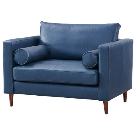 The 15 Best Blue Leather Chairs | Houzz