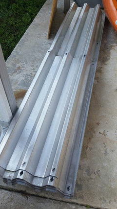 Storing aluminum hurricane shutters with WOW factor?