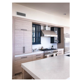 Euro-style Frameless Cabinets with Kitchen Island - Modern - Kitchen ...