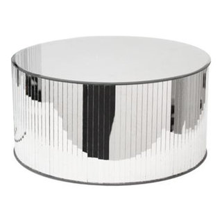 Mirrored Glass Table Stand, 8" - Contemporary - Plant Stands And ...