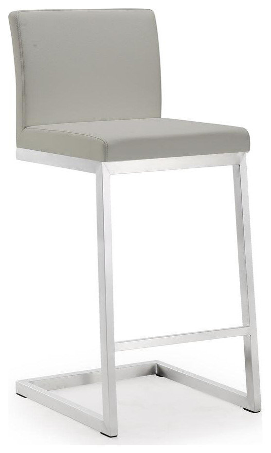 Stainless Steel Counter Stool Set, Belen Kox - Contemporary - Bar ...