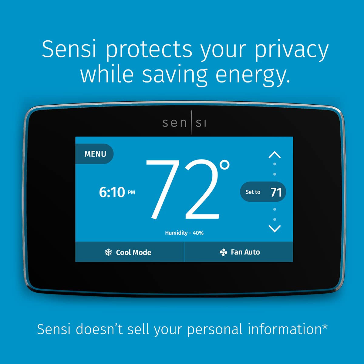 Sensi Touch Smart Thermostat by With Touchscreen Color Display, Programmable. - Modern ...