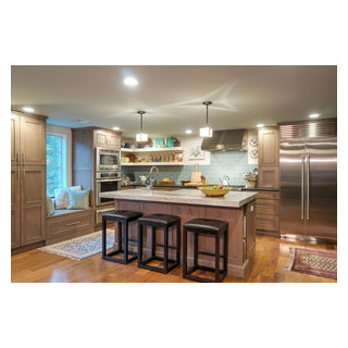 Storm Grey Kitchen - Craftsman - Kitchen - Boston - by White Wood ...