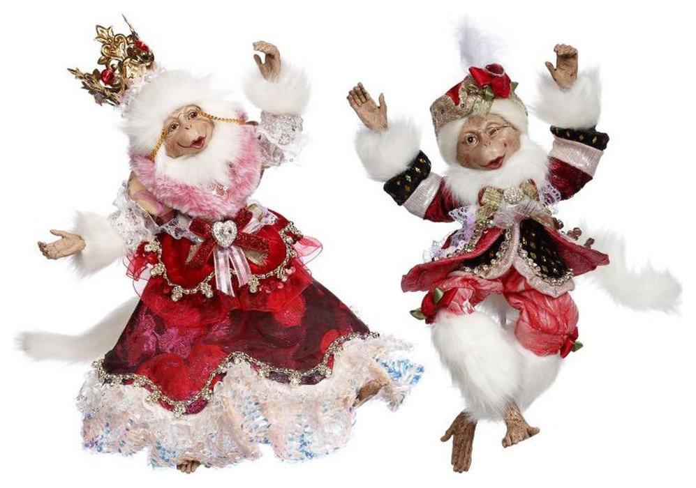 Mark Roberts Spring 2022 Monkey in Love Figurines, Assortment of 2 ...