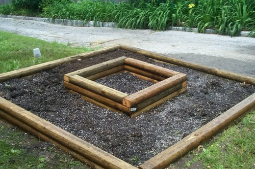 Done making a new square raised bed.