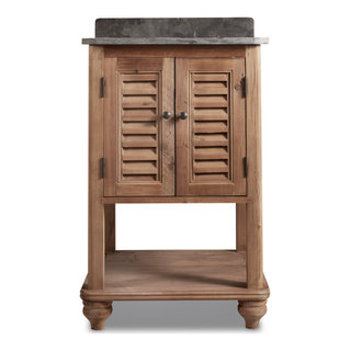 24" Reclaimed Pine Single Bath Vanity - Rustic - Bathroom Vanities And ...
