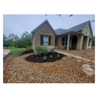 Southwest Swale Way - Retaining Wall Accent Bed After - Southwestern ...