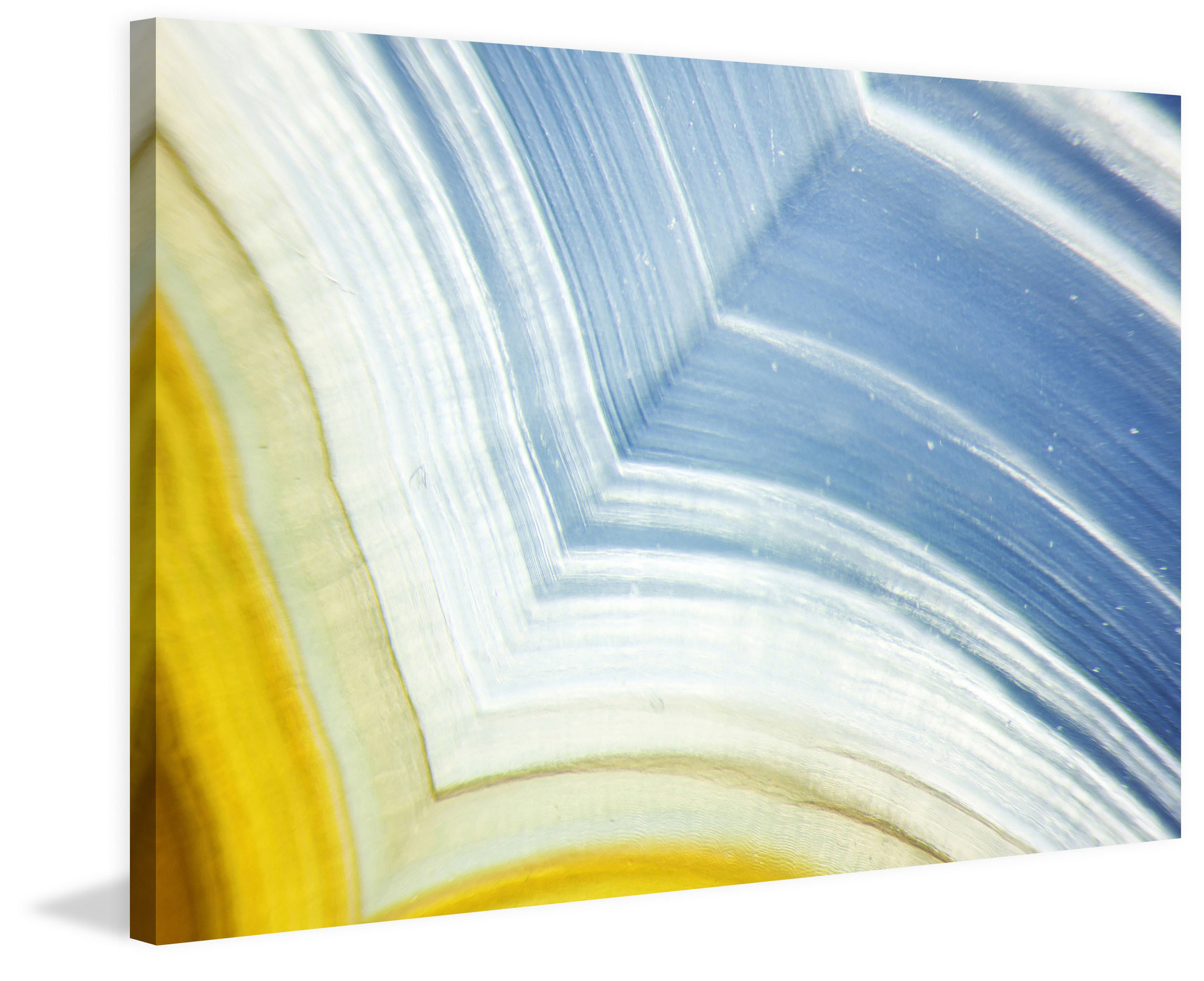 "Color Crease" Painting Print on Canvas, 45"x30" - Contemporary ...