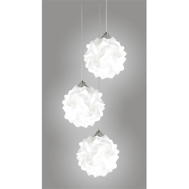 EQLight Set Of 3 Hado Pendant Light, 13 x 35 x 13 in. - Contemporary ...