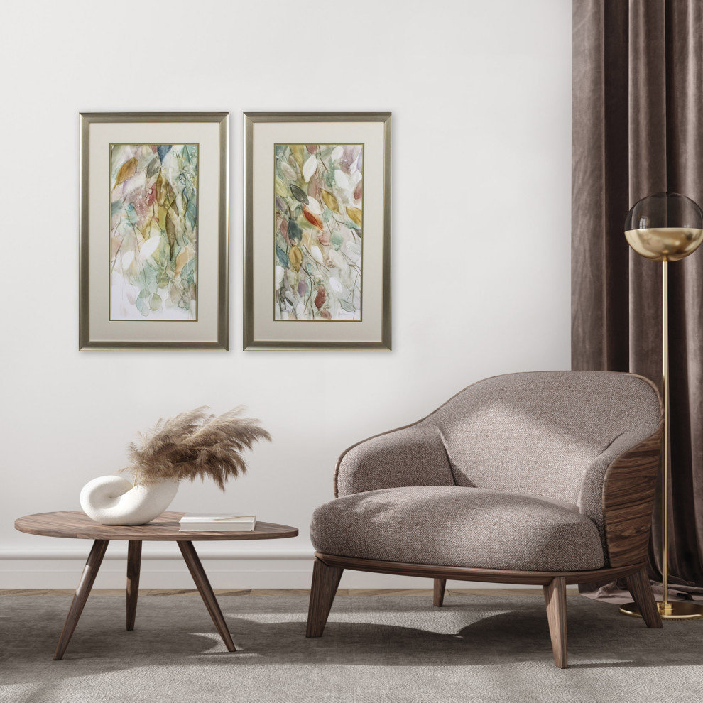 Rainy Cascade Wall Art, 2-Piece Set - Contemporary - Prints And Posters ...