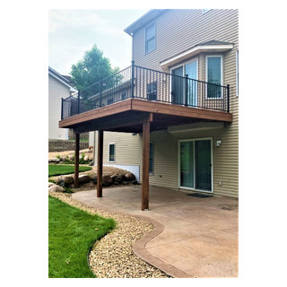 Jeff's KDAT Decking Project In Champlin, MN - Rustic - Deck ...