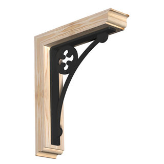 Crawley Traditional Ironcrest Bracket Single, 2" Thick, 16"x19 ...