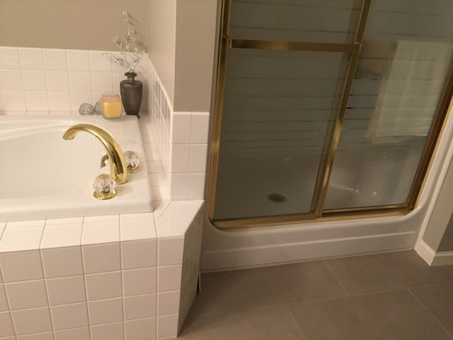 Tearing out acrylic shower