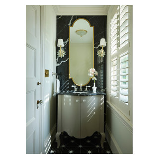 Milton Colonial - Traditional - Powder Room - Boston - by Oak Hill ...
