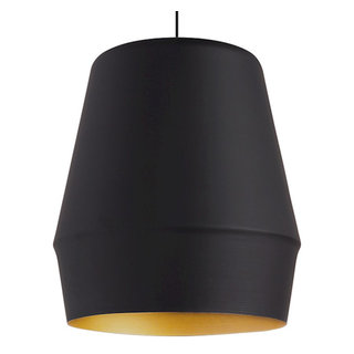 Tech Lighting Allea Pendant, Black/Gold, 700TDALEBG - Modern - Pendant ...