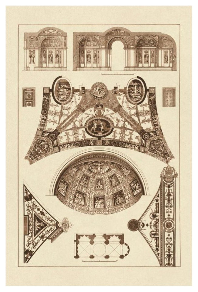 "Cross Vaults of the Renaissance" Digital Paper Print by J. Buhlmann ...