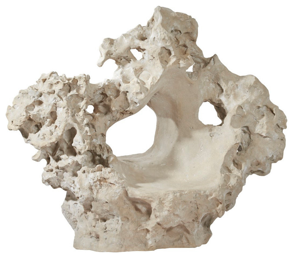 Colossal Cast Stone Sculpture With Seat, Roman Stone - Contemporary ...