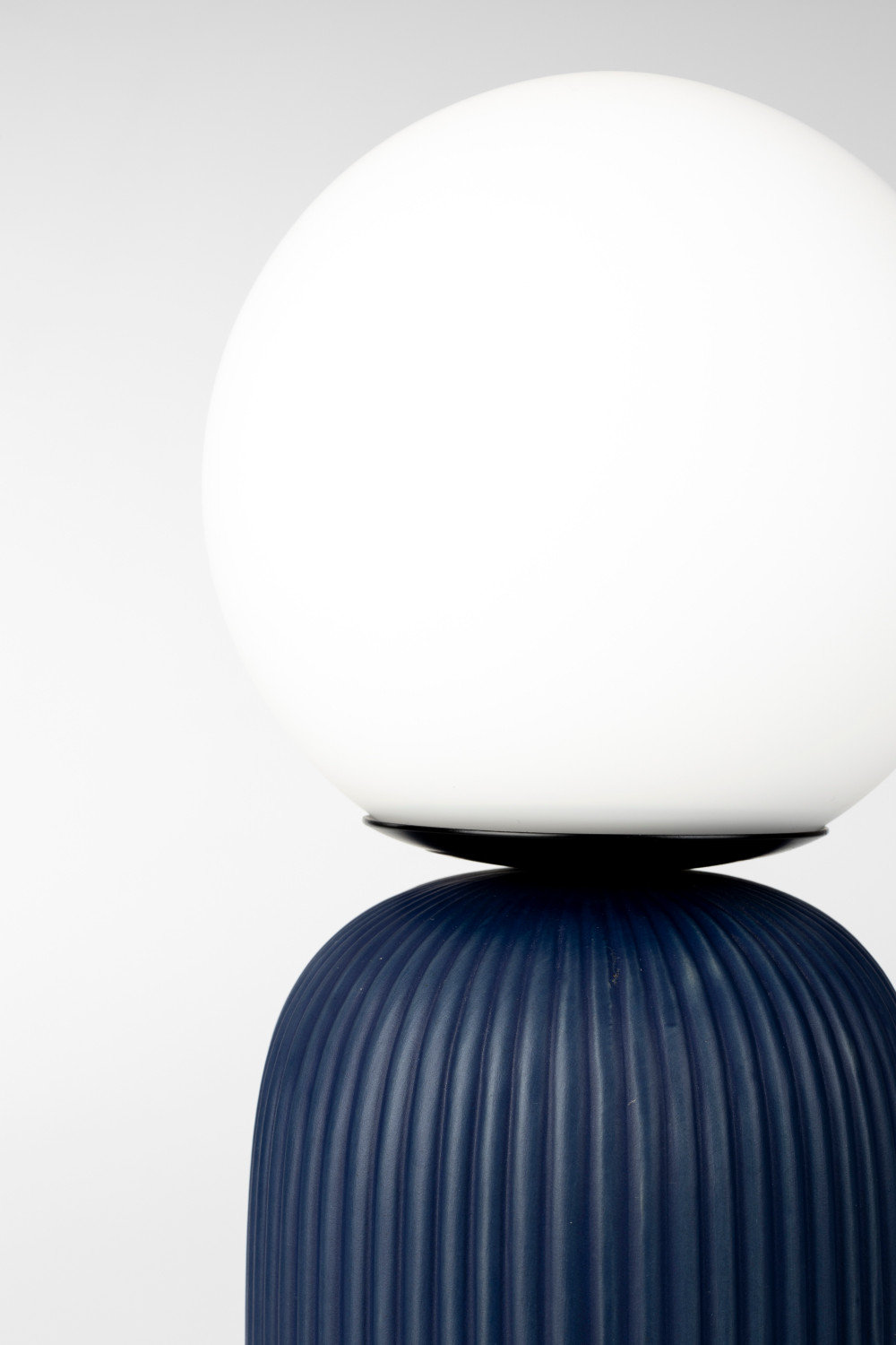 Blue Fluted Ceramic Table Lamp S, Zuiver Dash - Contemporary - Table ...