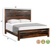 Aubrey Live Edge Wood Panel Bed - Rustic - Panel Beds - by Taran Design | Houzz